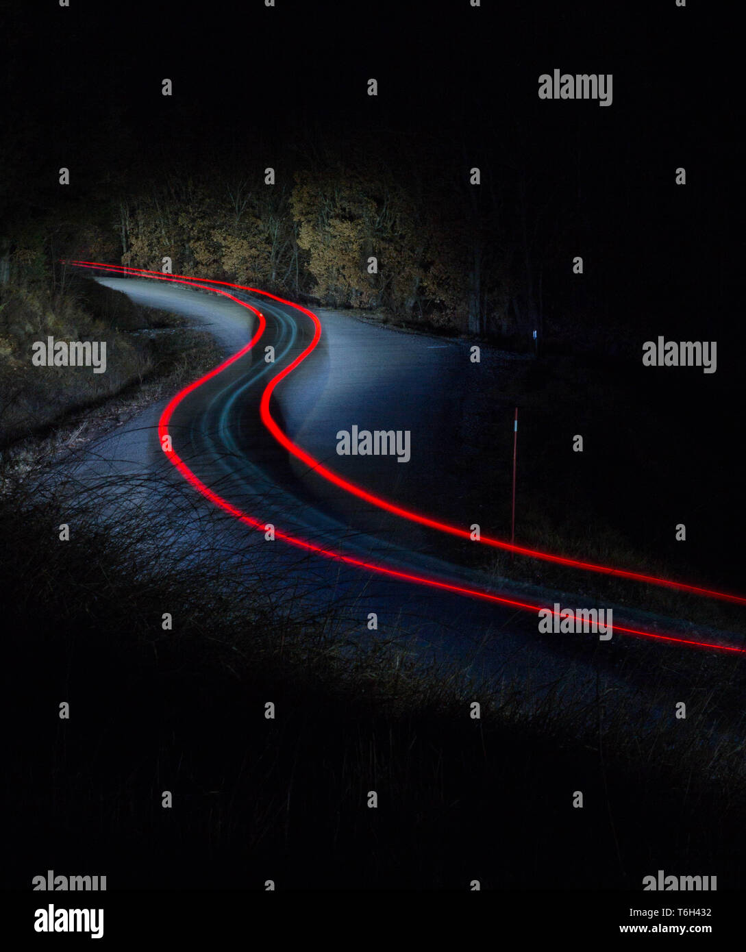 Light trail of a rally car at speed Stock Photo - Alamy