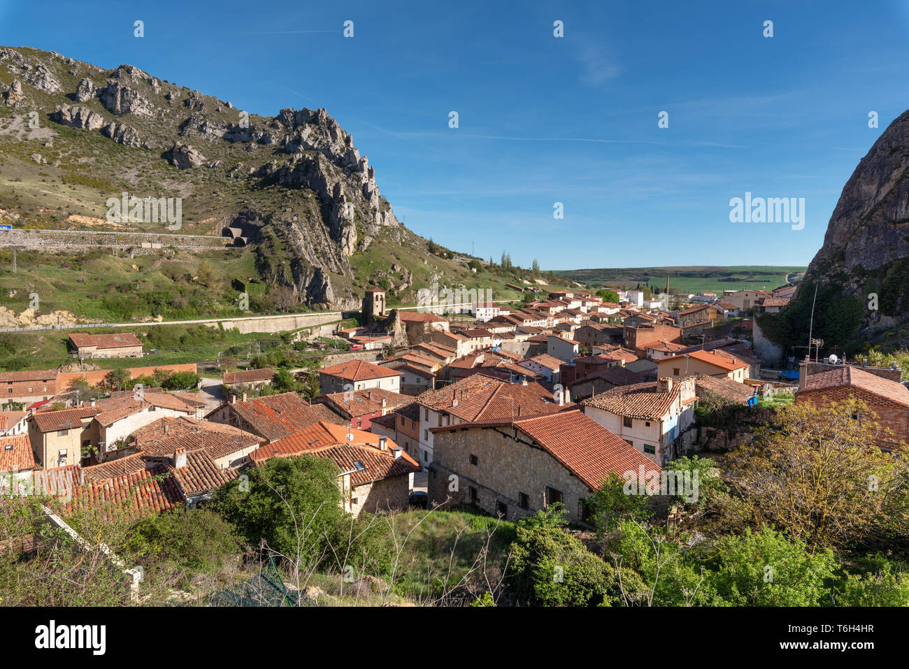 Pancorbo. Ancient touristic village in Burgos, Spain Stock Photo - Alamy
