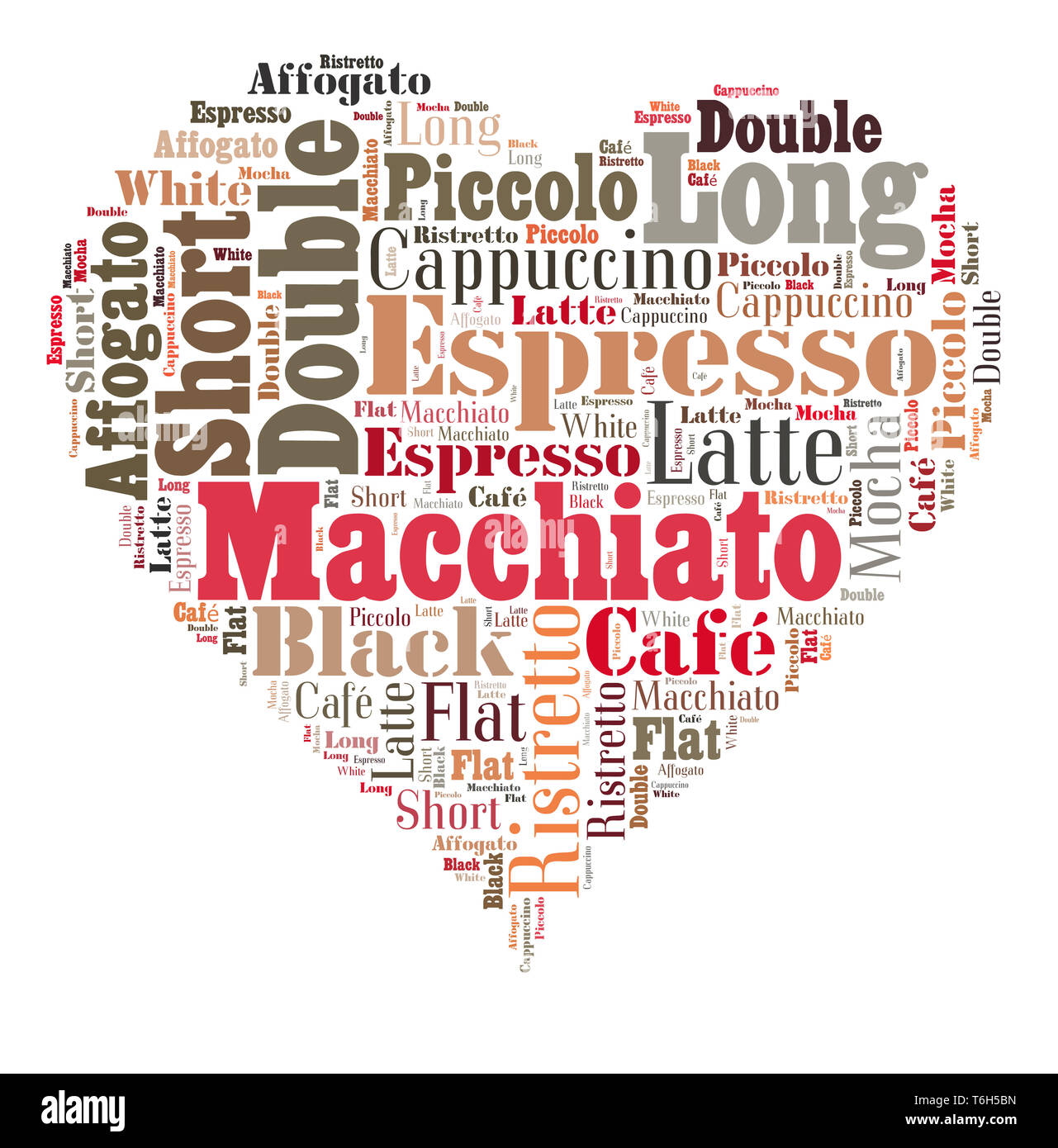 List Of Coffee Drinks Words Cloud High Resolution Stock Photography and ...