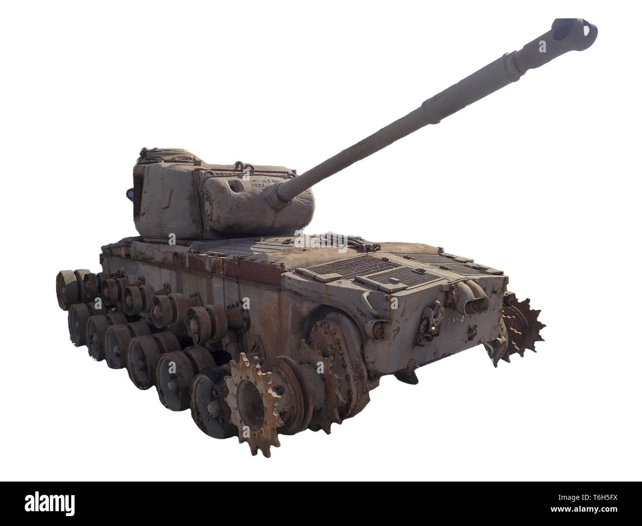 old rusty tank white backround Stock Photo - Alamy