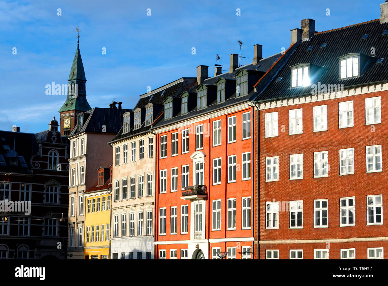 Danish architecture, Nyhavn, Copenhagen, Denmark, Scandinavia, Europe ...