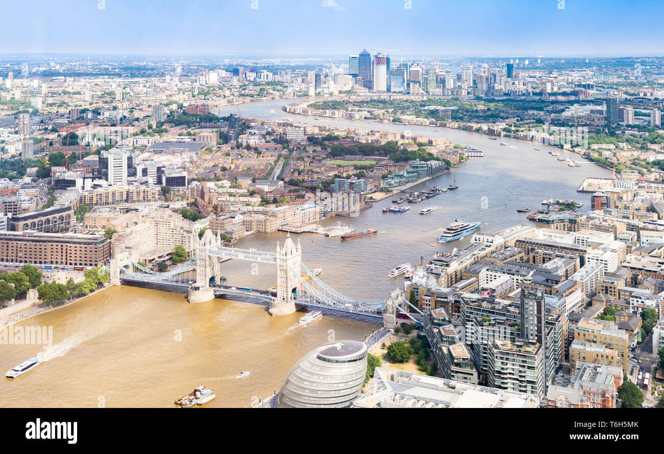 London Tower Bridge Aerial Stock Photo - Alamy