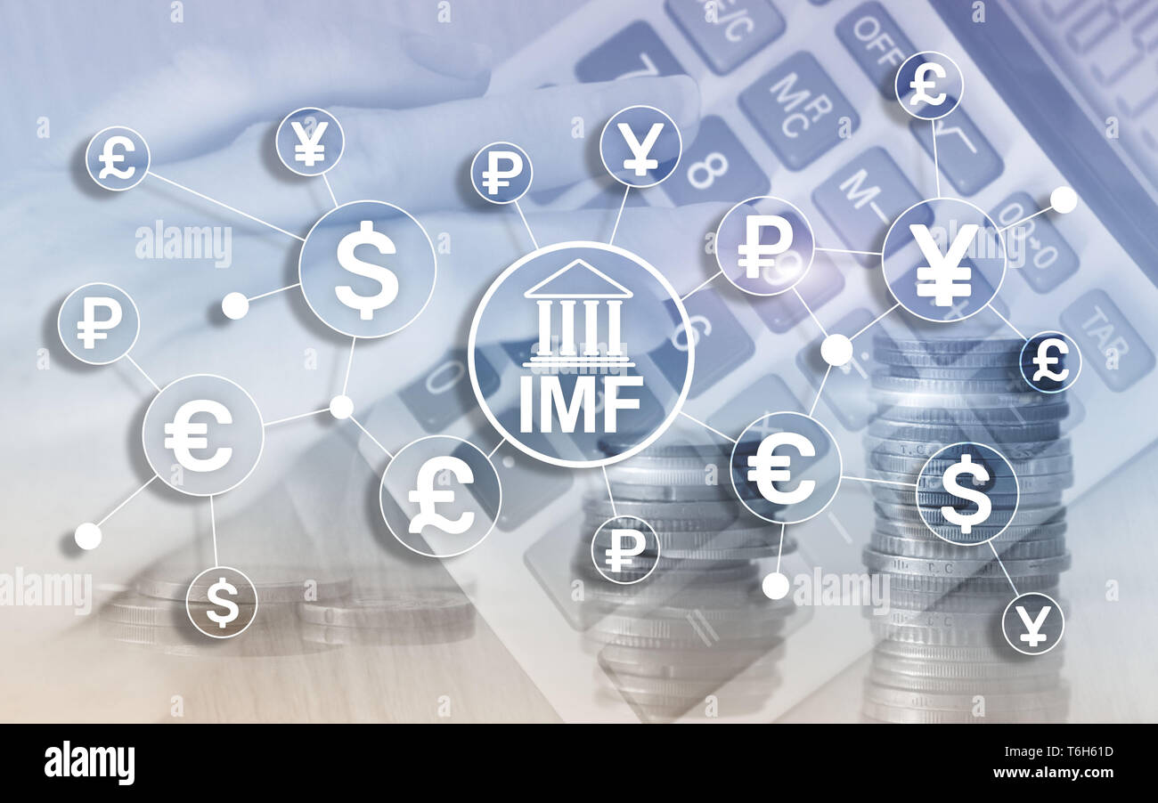 IMF International monetary fund global bank organisation. Business ...
