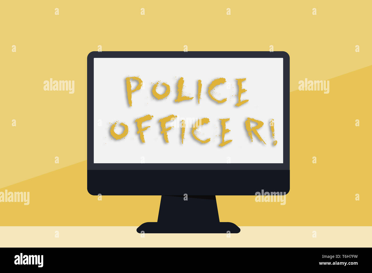 Word writing text Police Officer. Business photo showcasing a ...