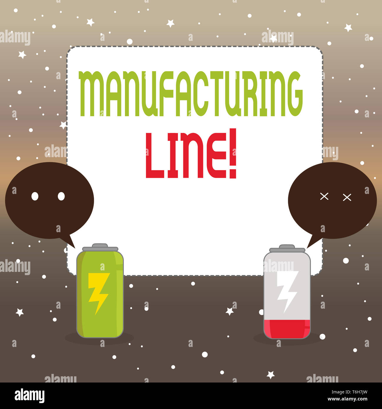 Handwriting text writing Manufacturing Line. Conceptual photo set of ...