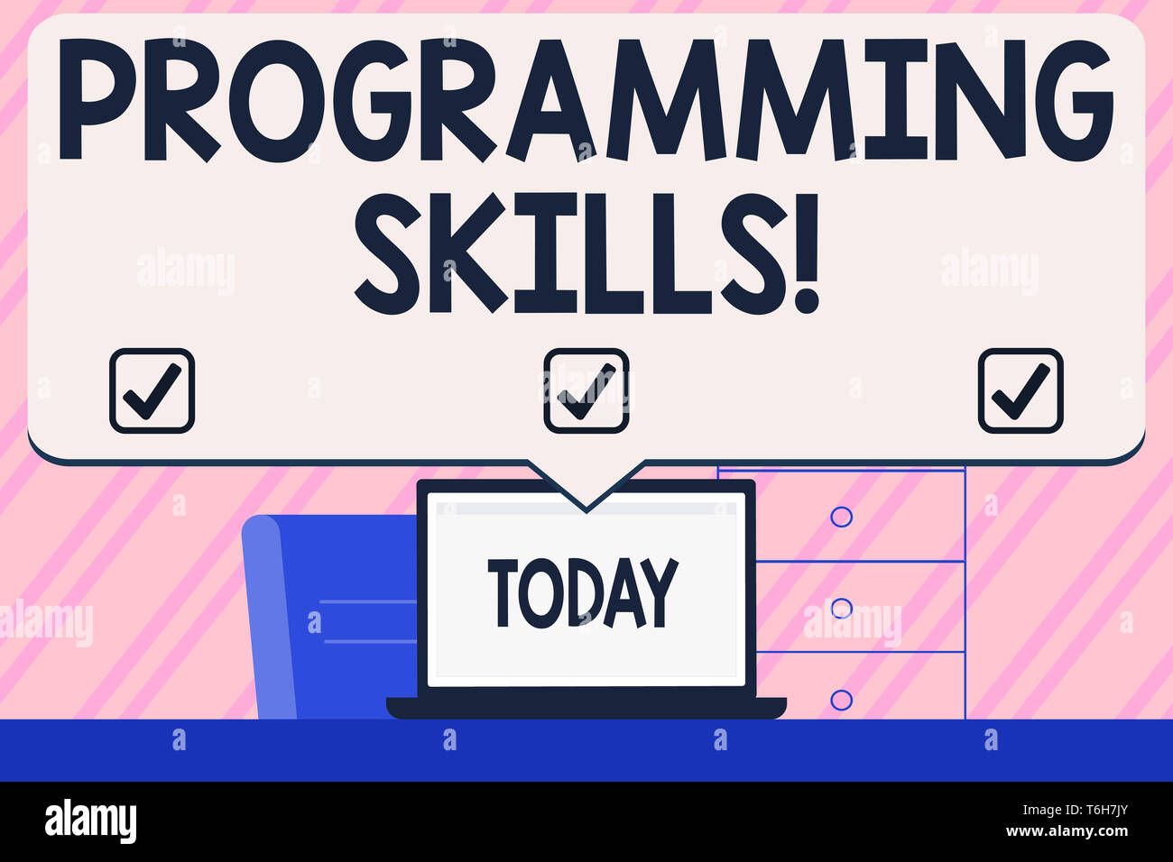 Conceptual hand writing showing Programming Skills. Concept meaning skills vital to write a ...