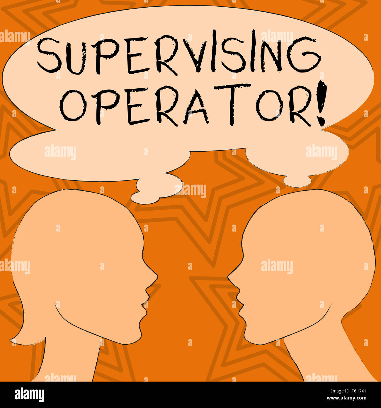 Writing note showing Supervising Operator. Business concept for ...