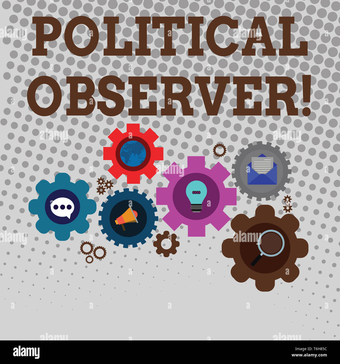 Handwriting text writing Political Observer. Conceptual photo ...