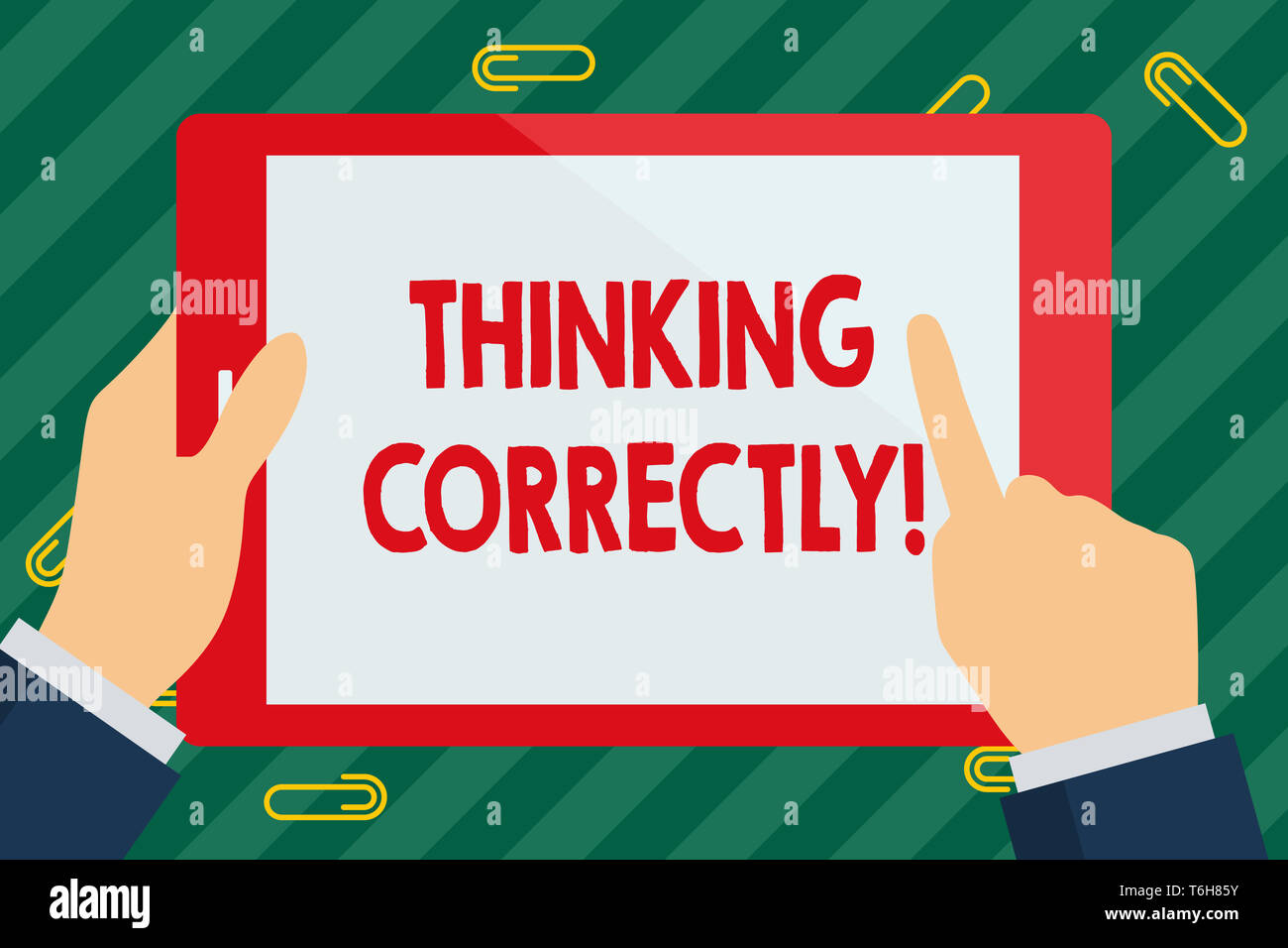 Word writing text Thinking Correctly. Business photo showcasing ...