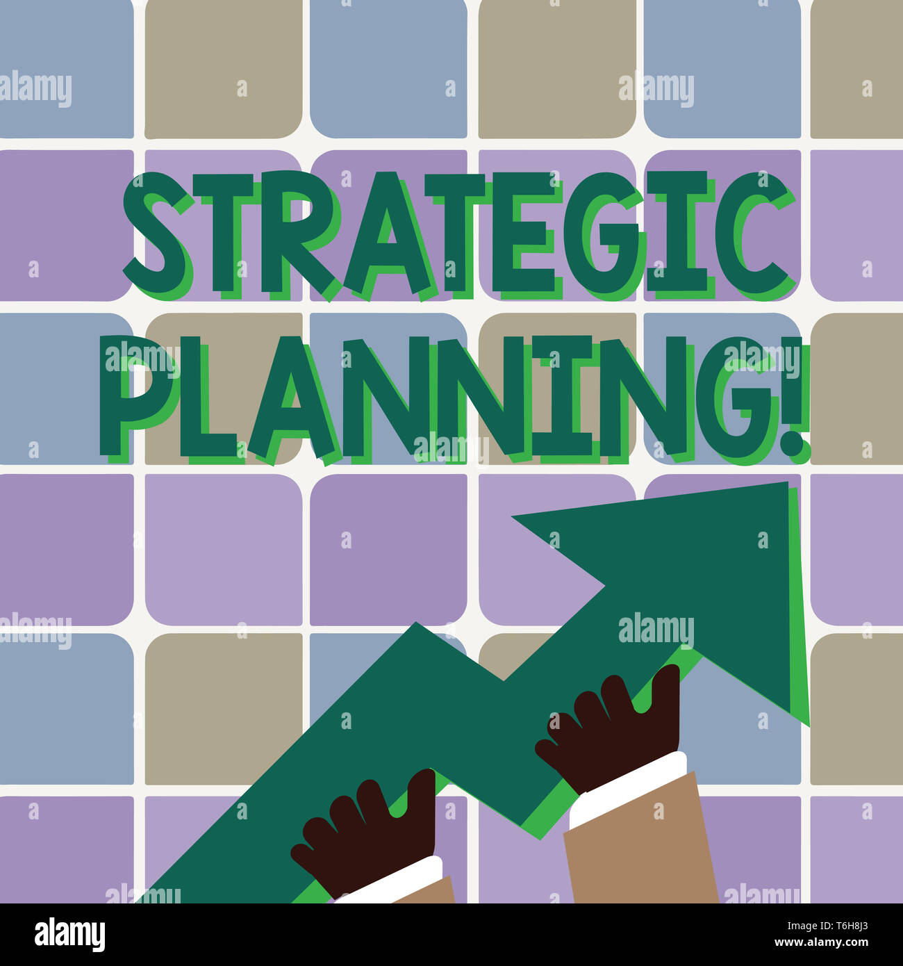 Conceptual hand writing showing Strategic Planning. Concept meaning ...