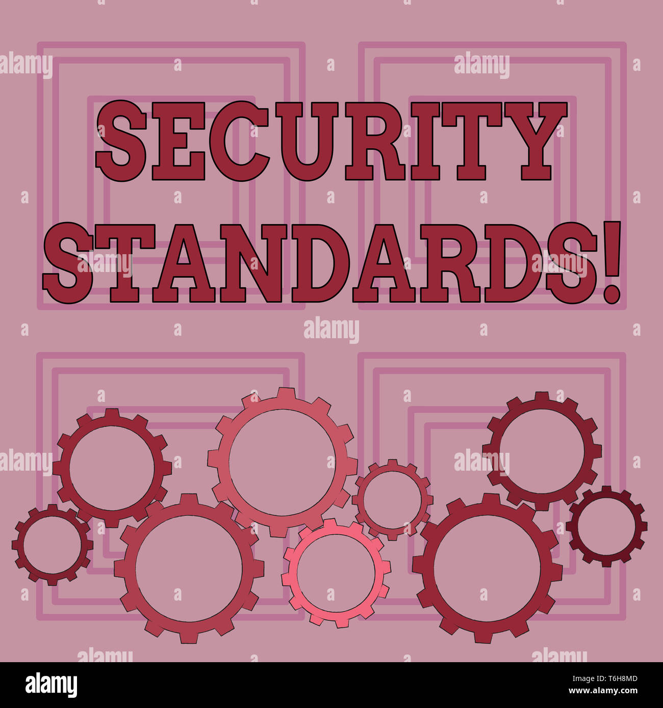 Handwriting text writing Security Standards. Conceptual photo the scope ...