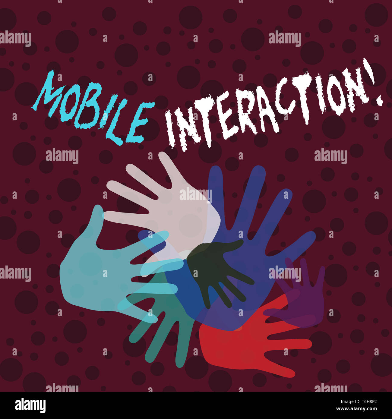 Handwriting text writing Mobile Interaction. Conceptual photo the ...