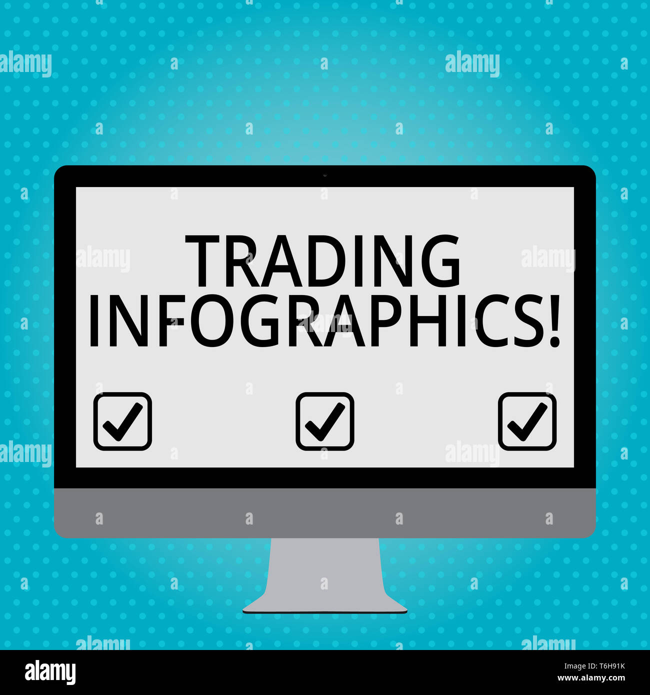 Handwriting text Trading Infographics. Conceptual photo visual ...