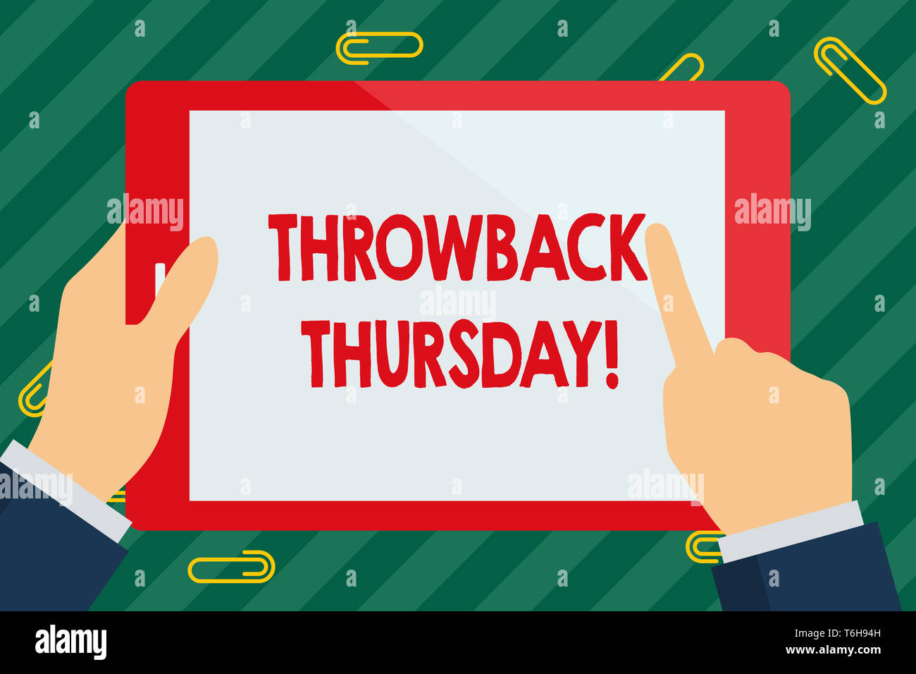 Word writing text Throwback Thursday. Business photo showcasing wistful ...