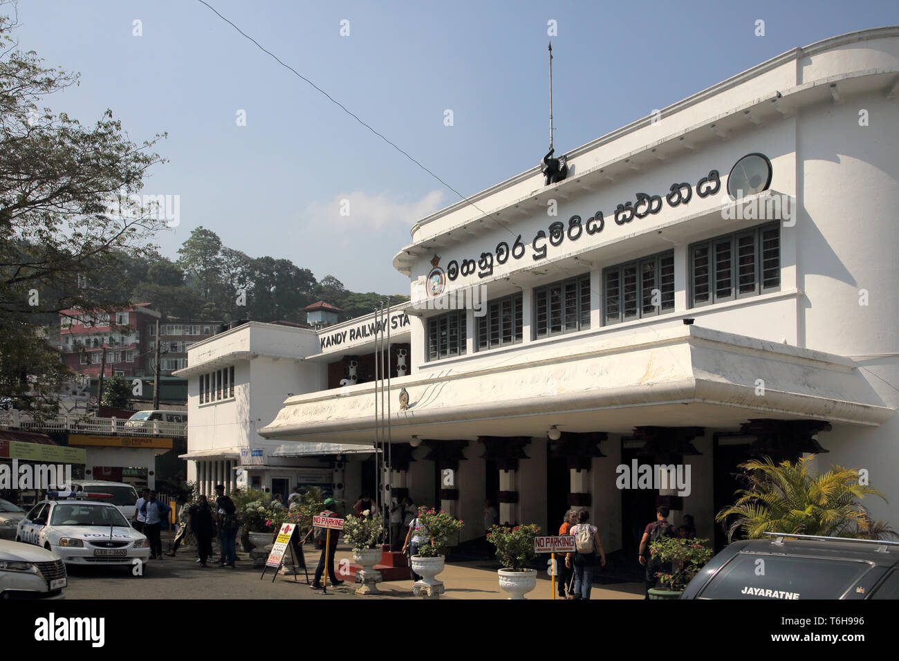 outside the the railway station in kandy sri lanka Stock Photo - Alamy