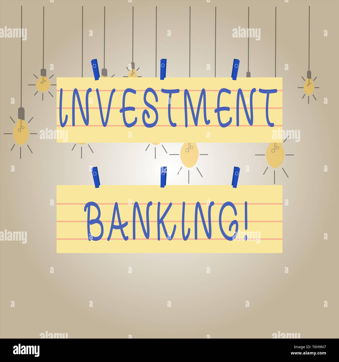 Writing note showing Investment Banking. Business concept for creation ...