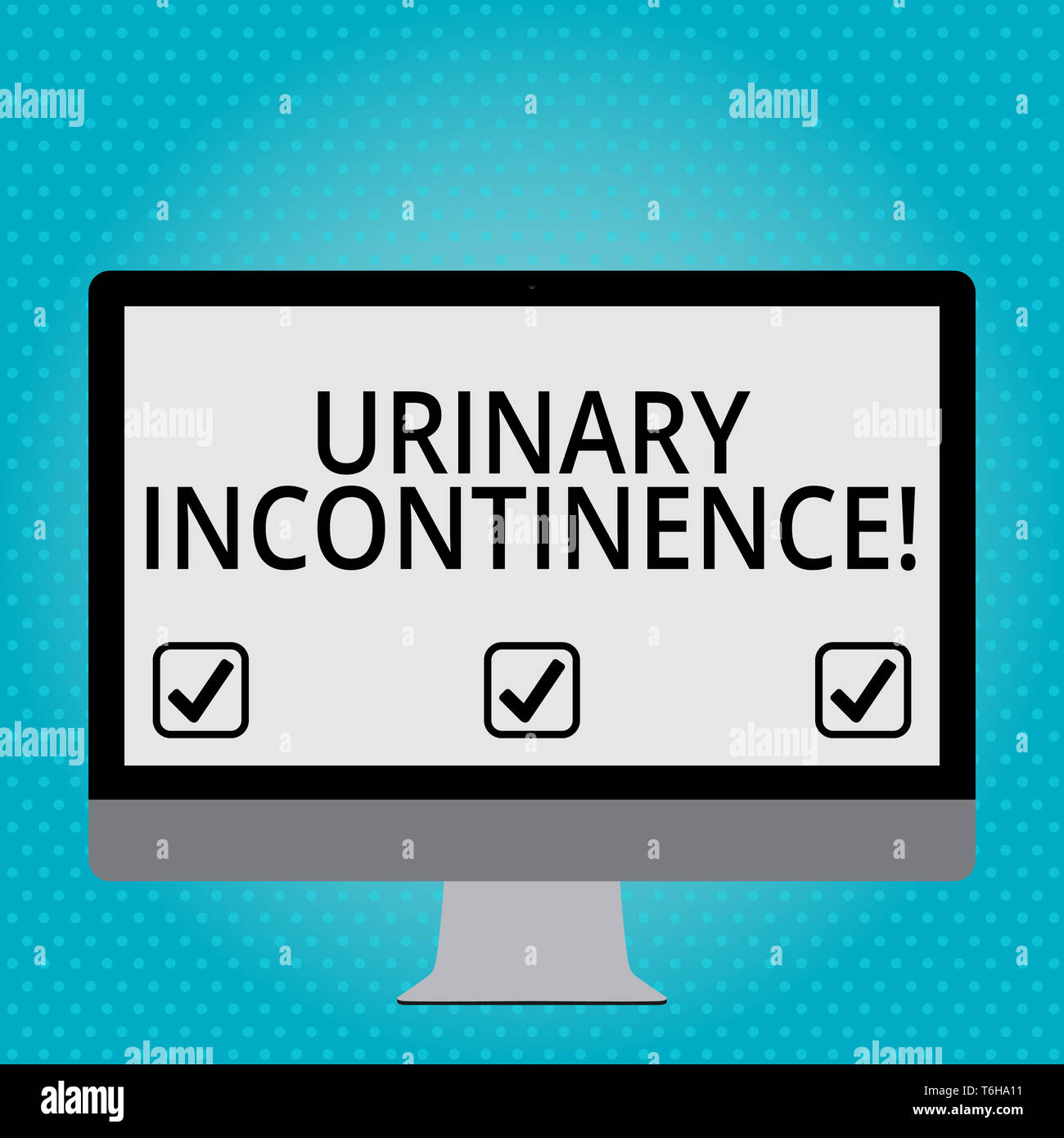 Handwriting text Urinary Incontinence. Conceptual photo uncontrolled ...