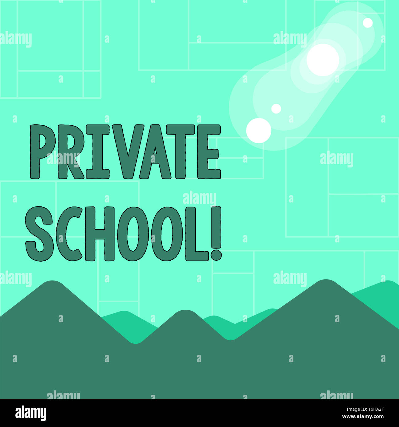Conceptual hand writing showing Private School. Concept meaning an ...