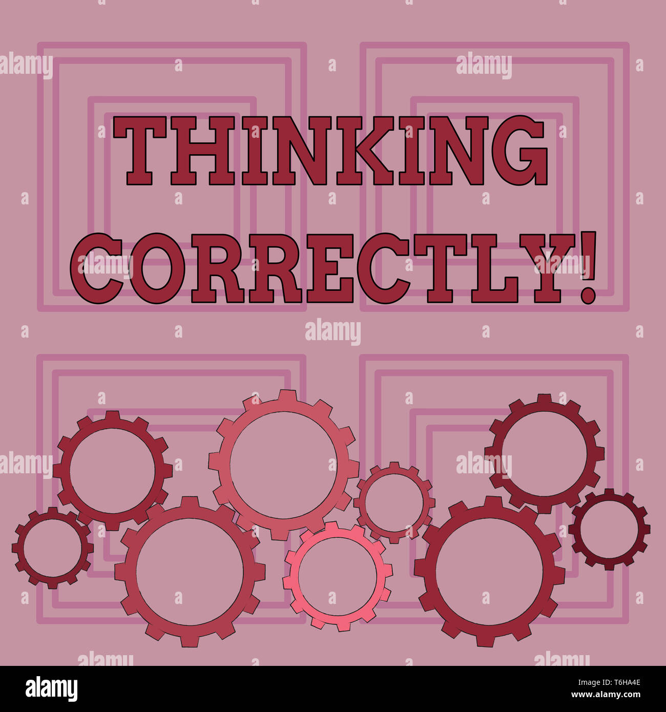 Handwriting text writing Thinking Correctly. Conceptual photo principle ...