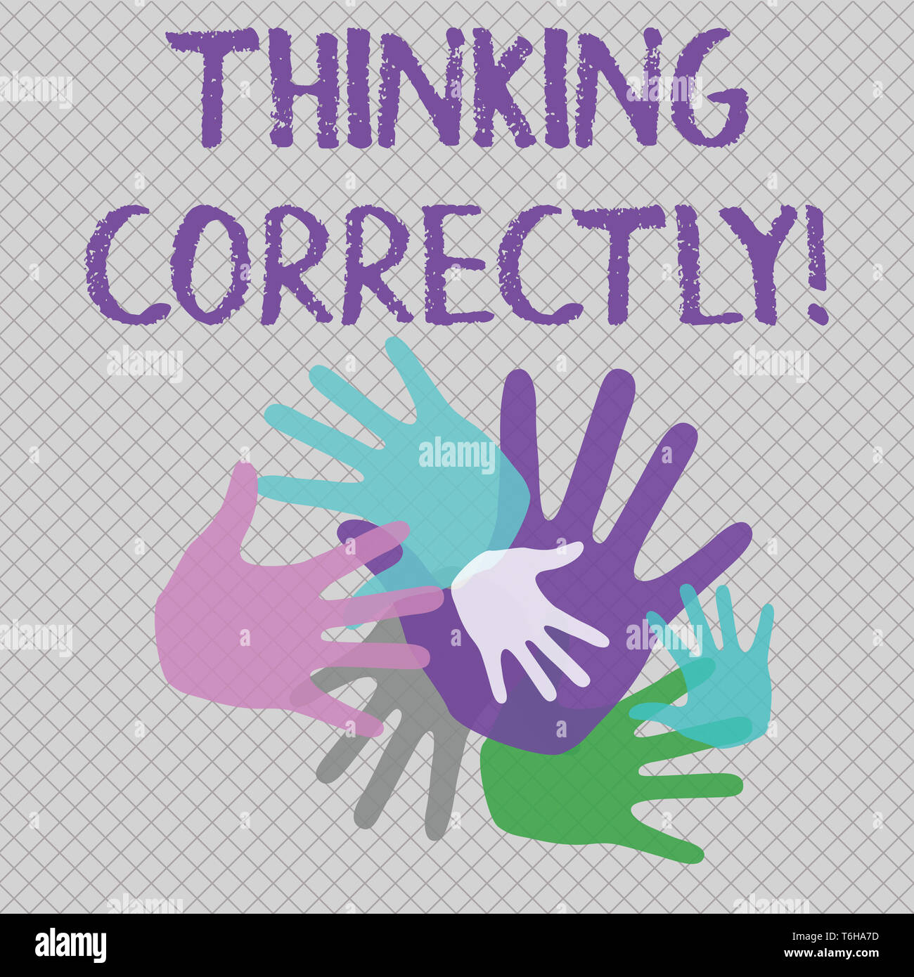 Word writing text Thinking Correctly. Business photo showcasing ...