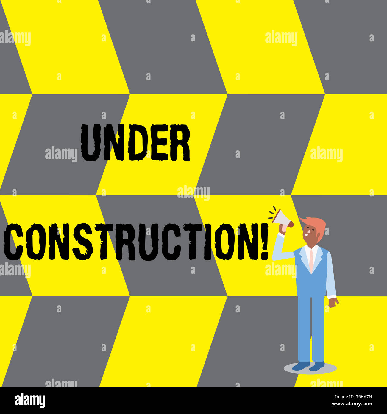 Text sign showing Under Construction. Business photo text project that ...