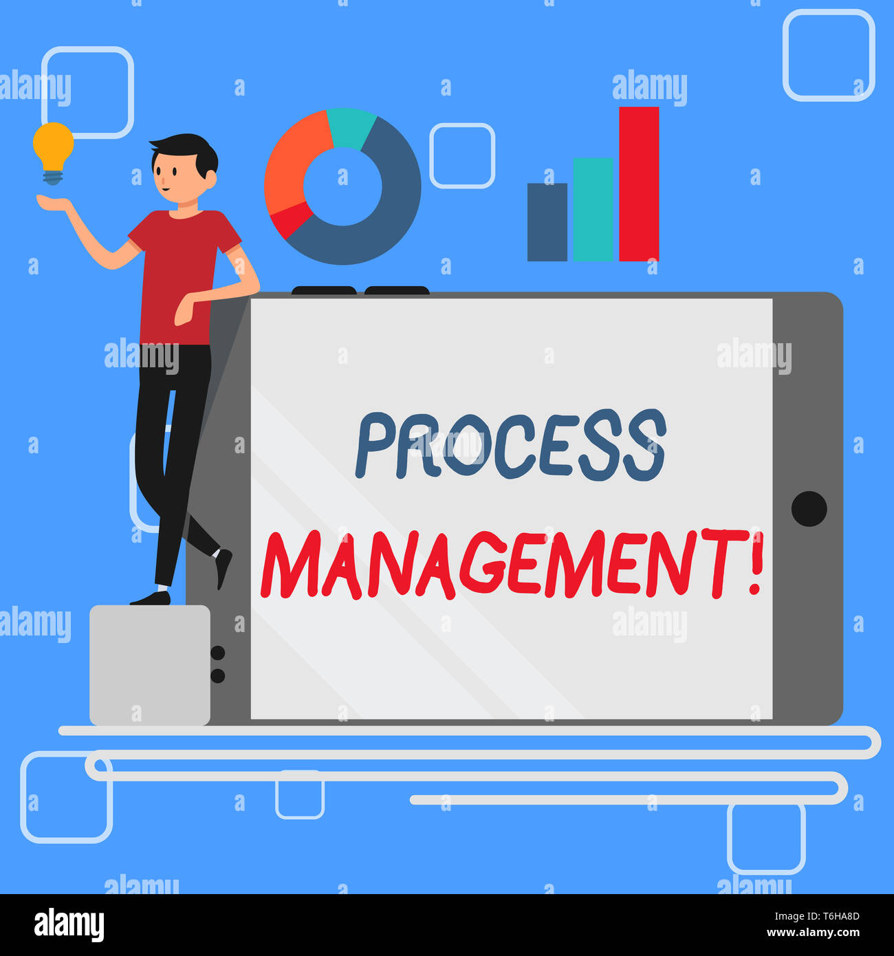 Handwriting Text Process Management Conceptual Photo Aligning Processes With An Organization S