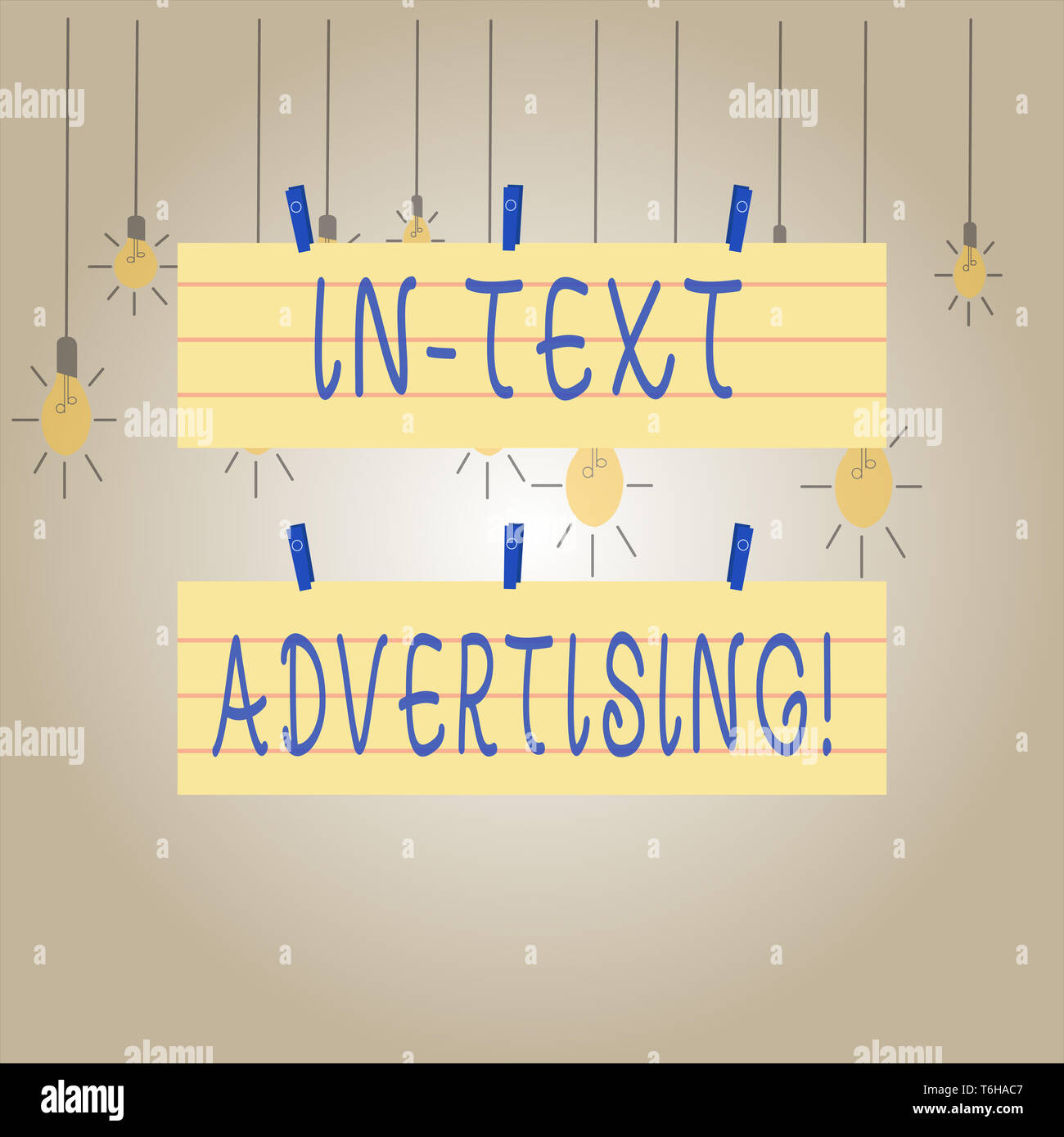 Writing note showing In Text Advertising. Business concept for ...