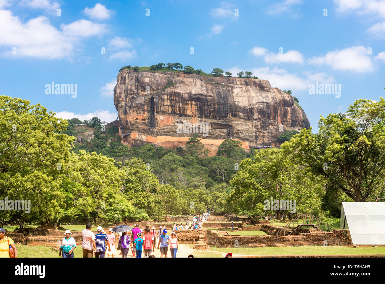 The rock fortress and palace of Sigiriya Stock Photo - Alamy