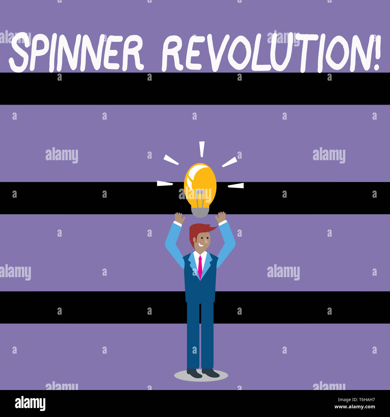 Writing note showing Spinner Revolution. Business concept for a toy ...