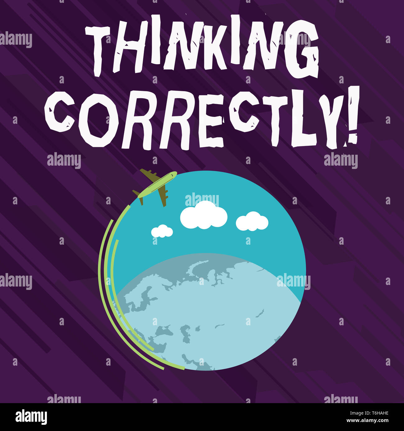 Conceptual hand writing showing Thinking Correctly. Concept meaning ...