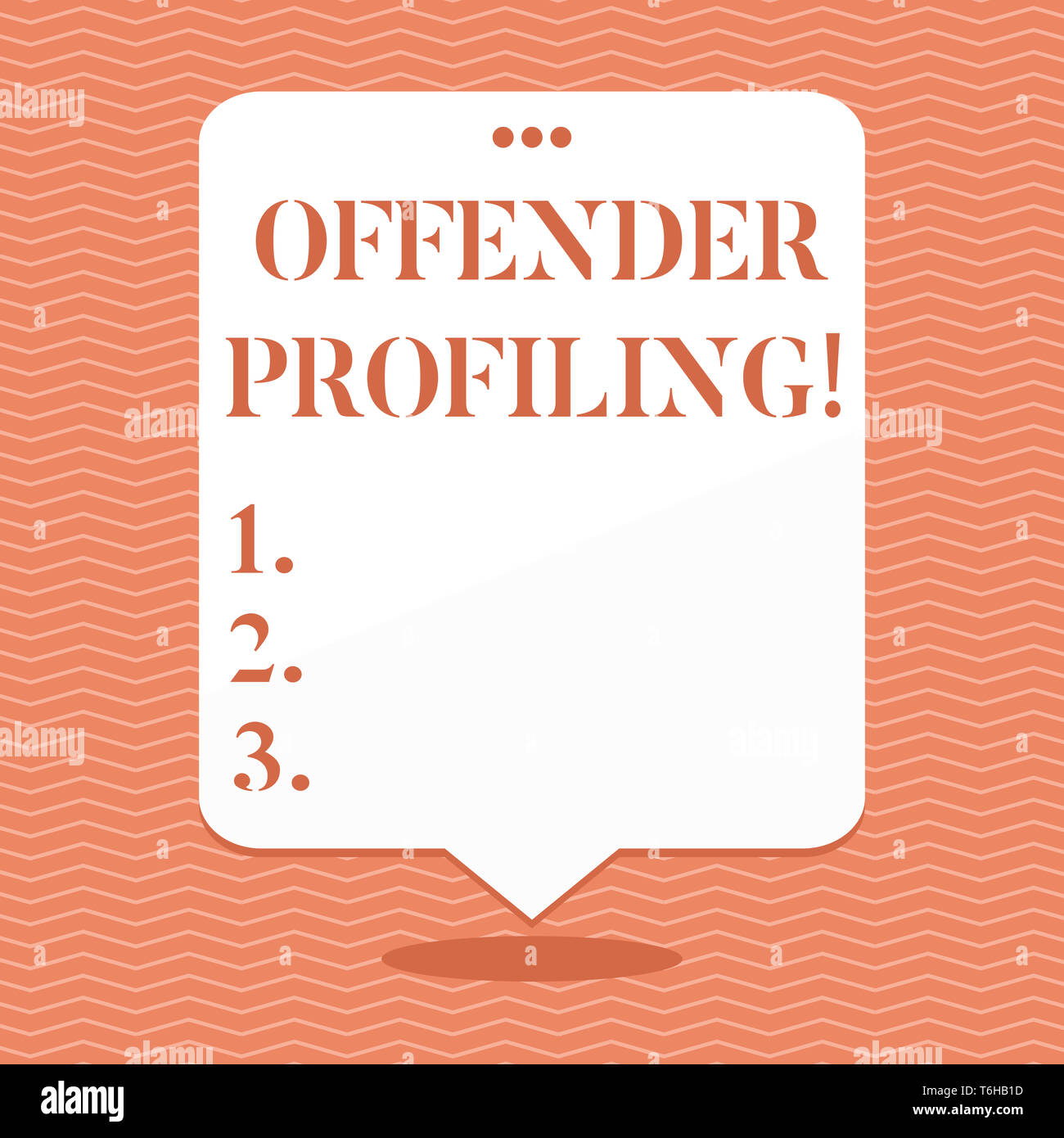 Conceptual hand writing showing Offender Profiling. Concept meaning ...