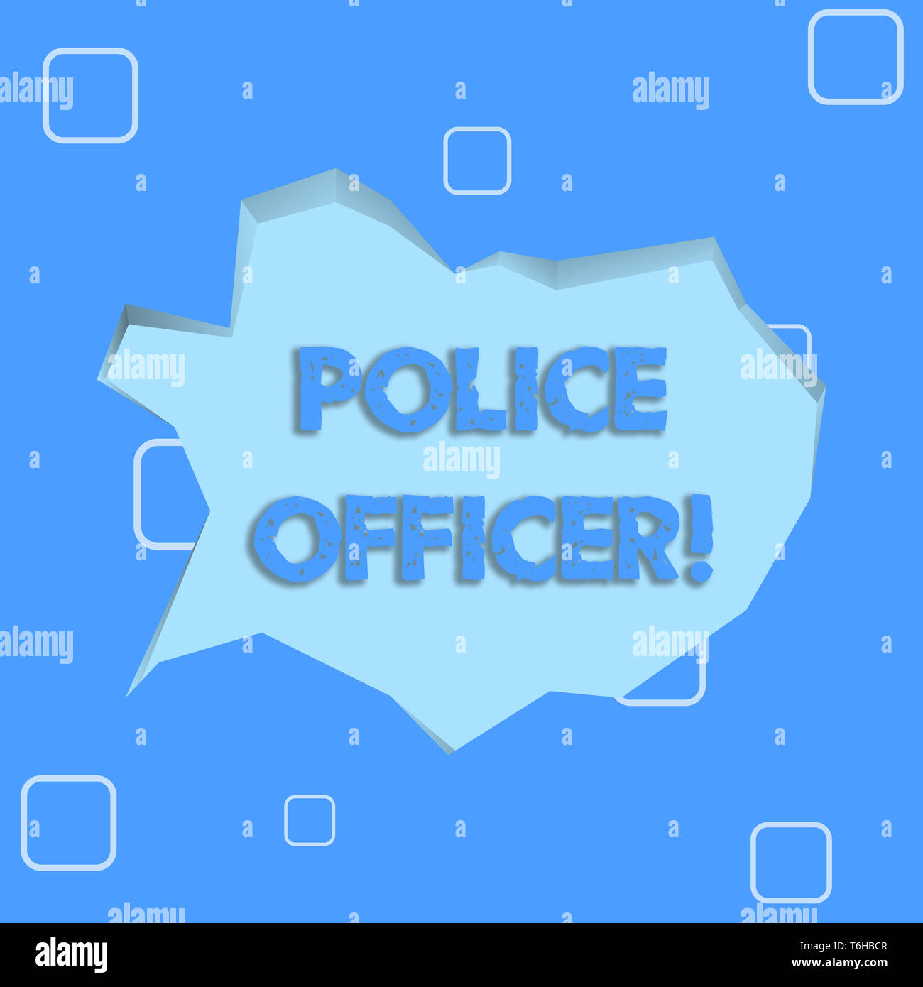 Writing note showing Police Officer. Business concept for a ...