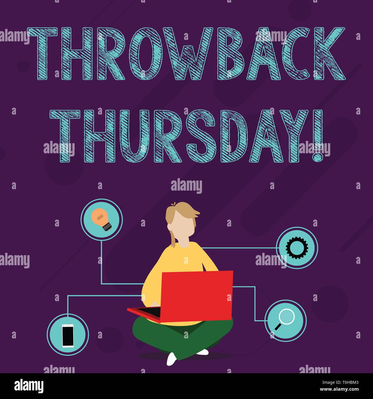 Writing note showing Throwback Thursday. Business concept for wistful ...