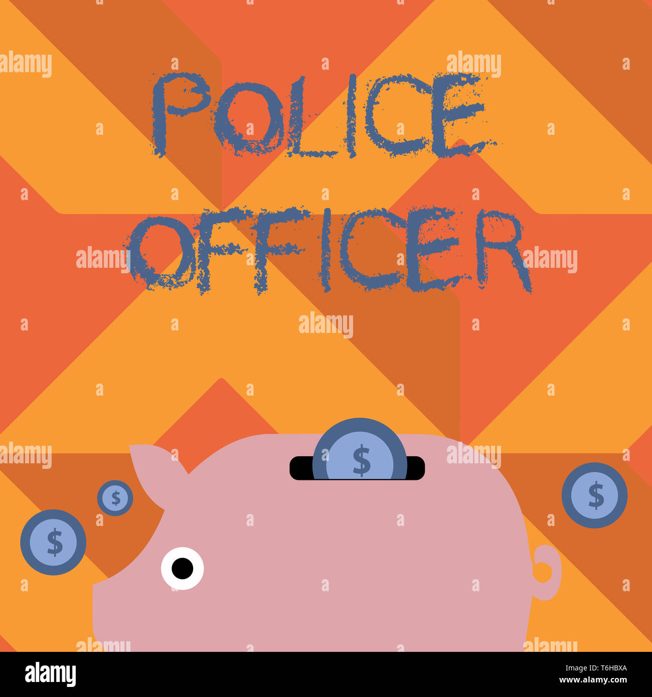 Handwriting text writing Police Officer. Conceptual photo a ...