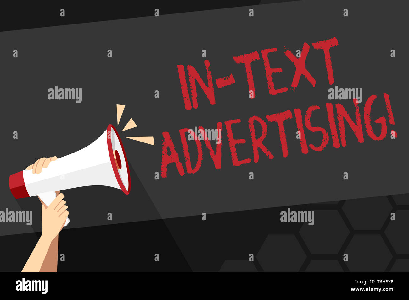 Text sign showing In Text Advertising. Business photo showcasing ...