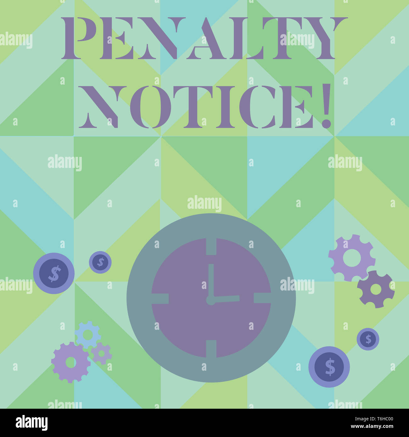 Text sign showing Penalty Notice. Business photo showcasing the ...