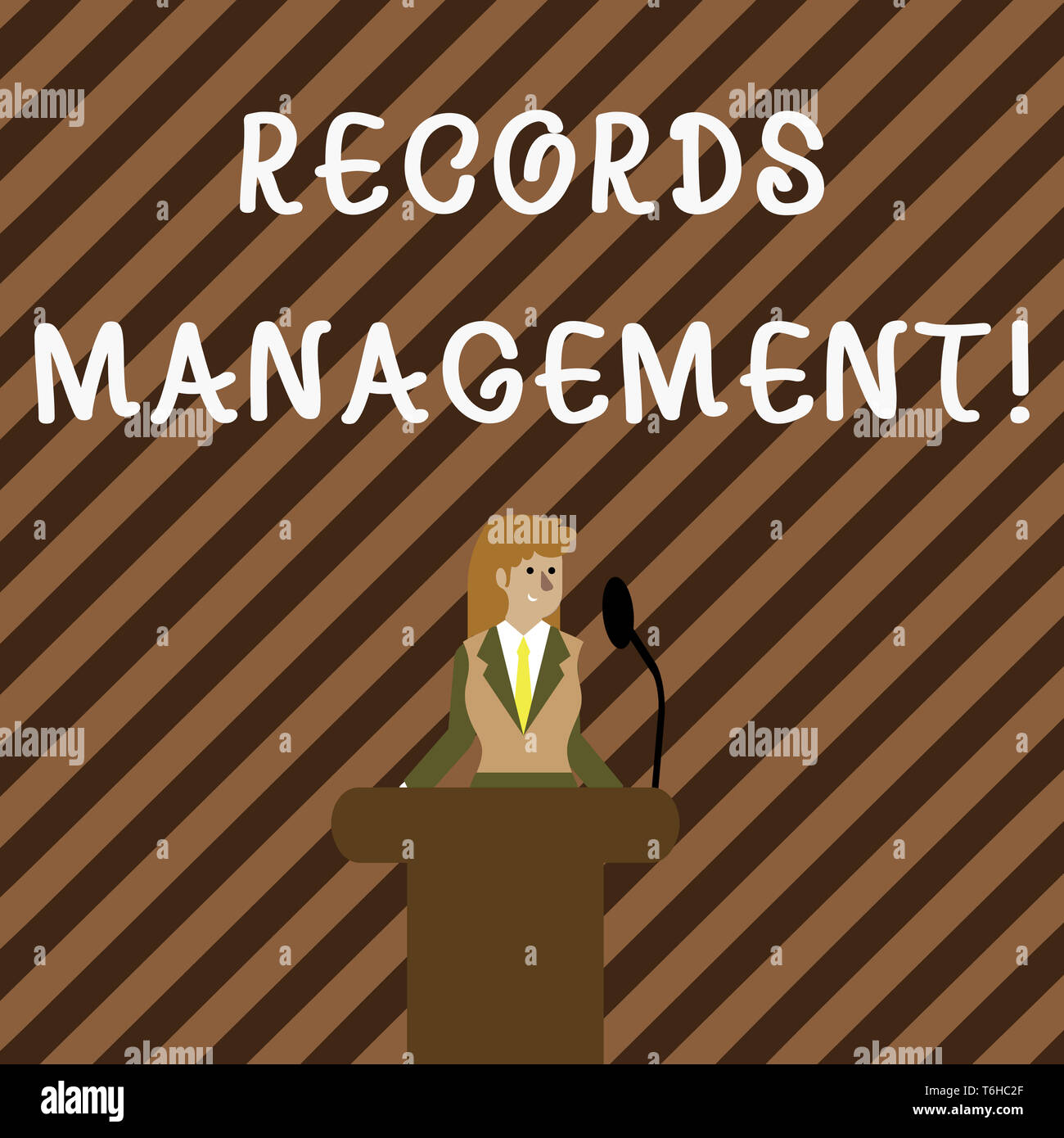 Handwriting text writing Records Management. Conceptual photo ...