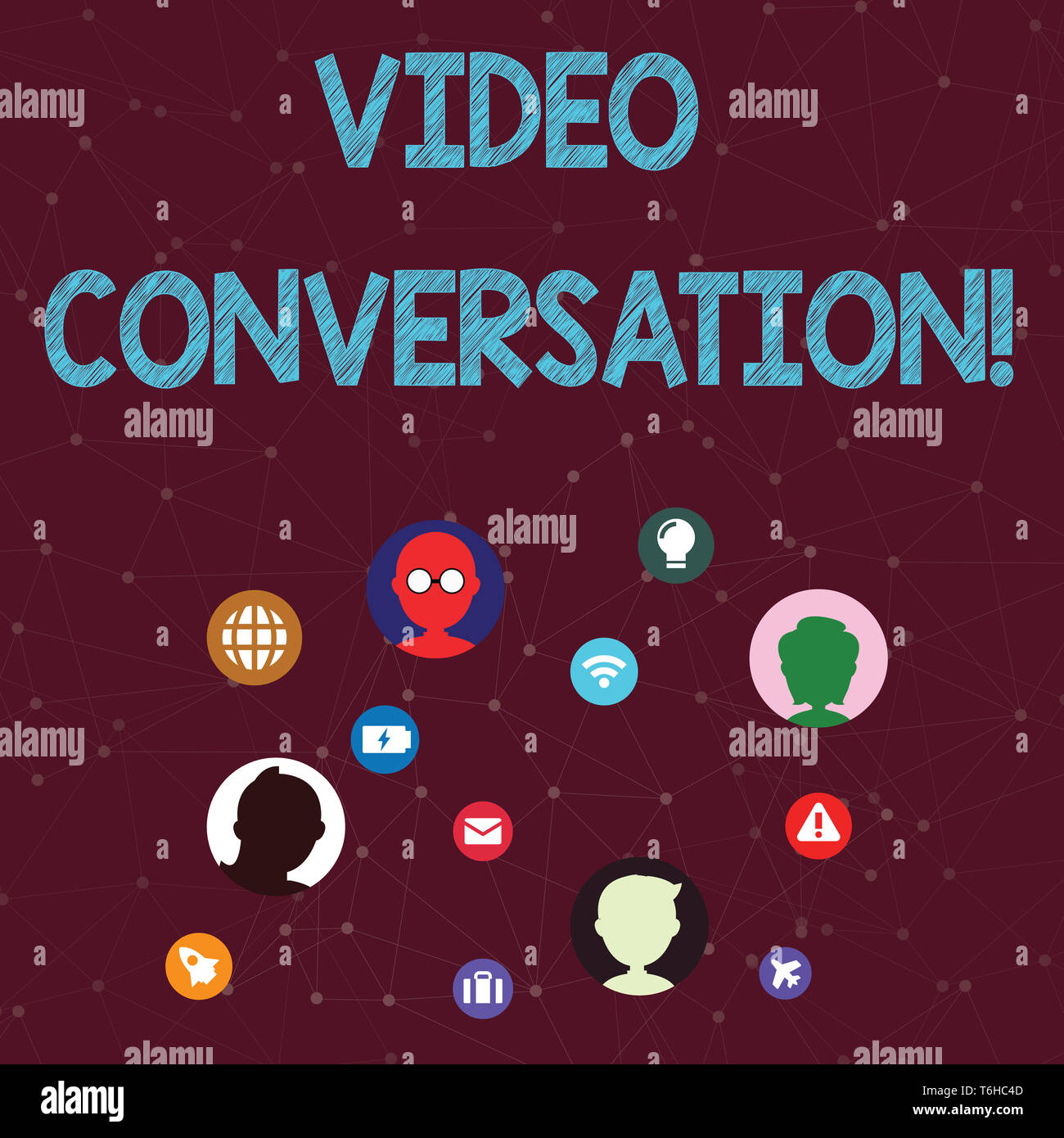 Handwriting text Video Conversation. Conceptual photo Communicating ...