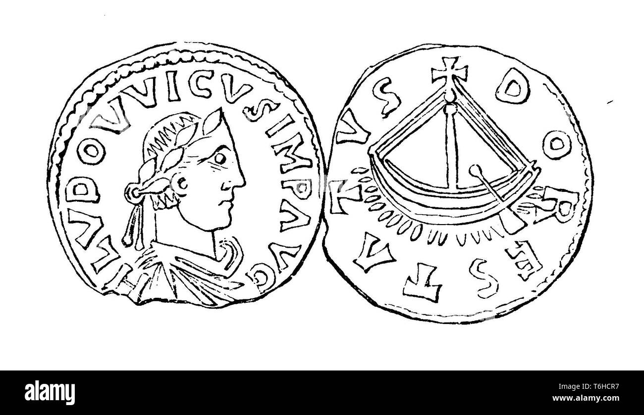 Emperor augustus coin hi-res stock photography and images - Alamy