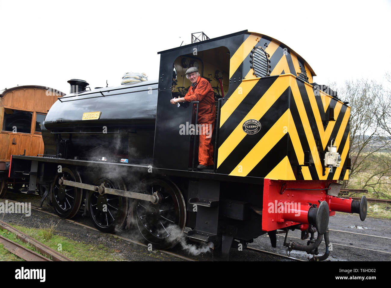 Pontypool and Blaenavon Railway. A 0-6-0 saddle tank steam engine ...