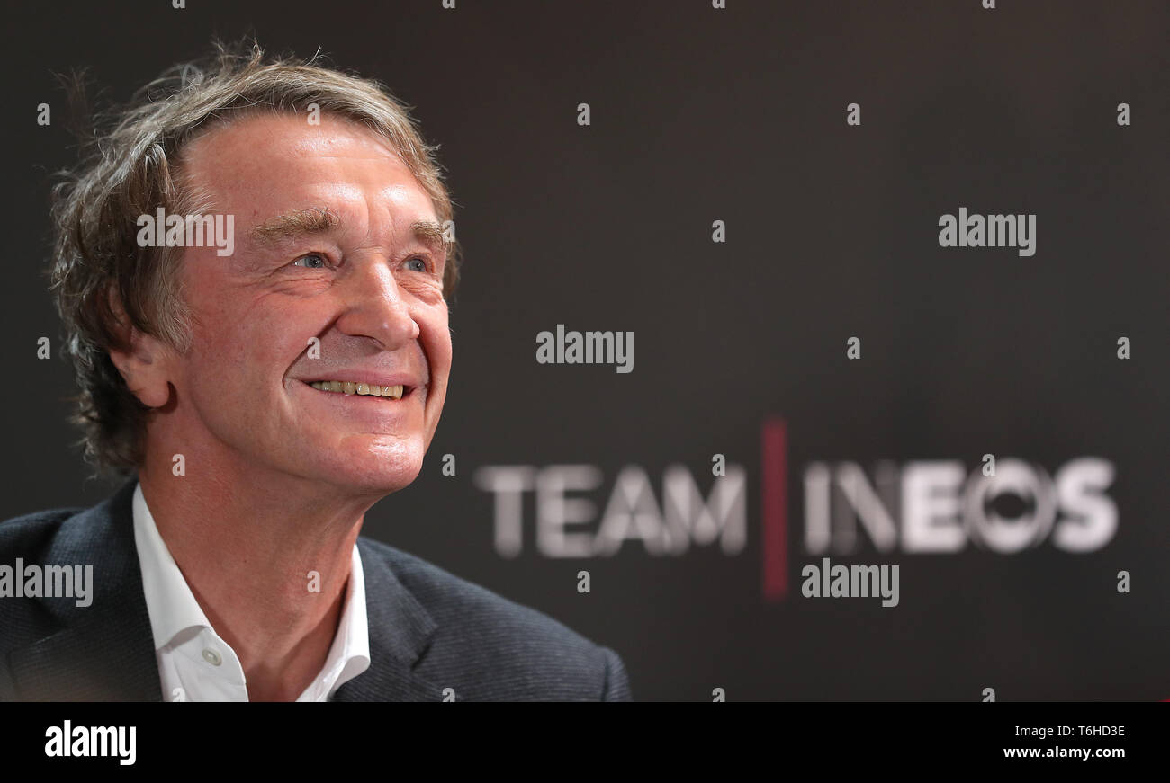 Team INEOS Owner Sir Jim Ratcliffe during a press conference to launch ...