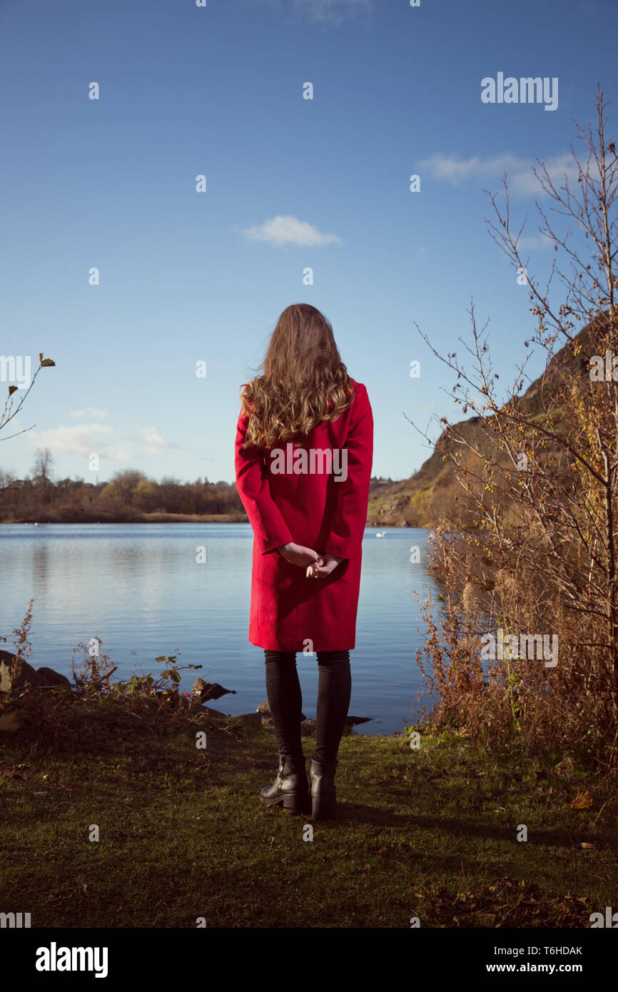 Woman gazing hi-res stock photography and images - Alamy