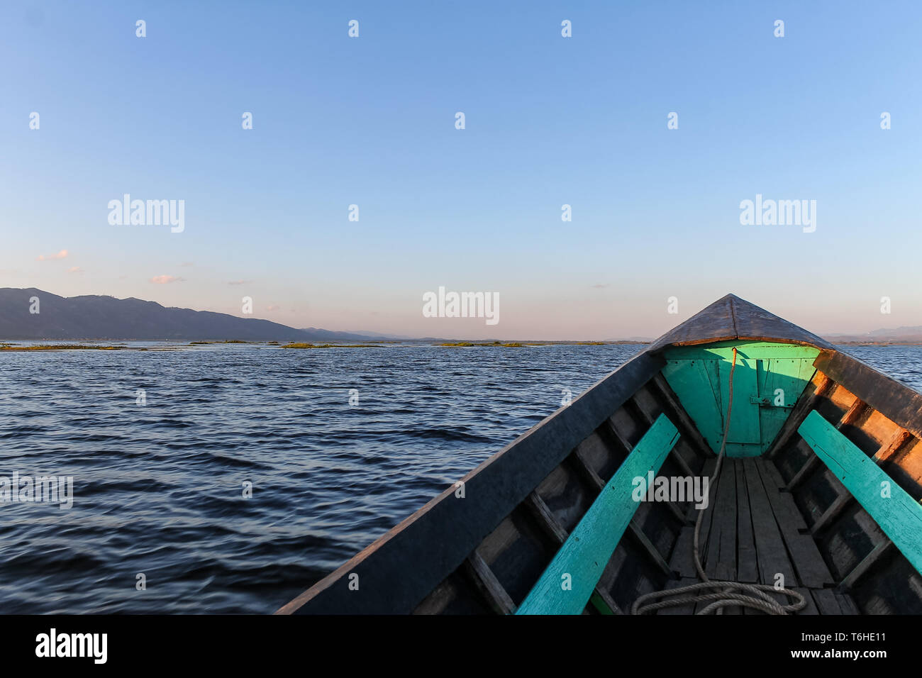 View of Inle Lake, Shan State, Myanmar from a Boat Stock Photo - Alamy