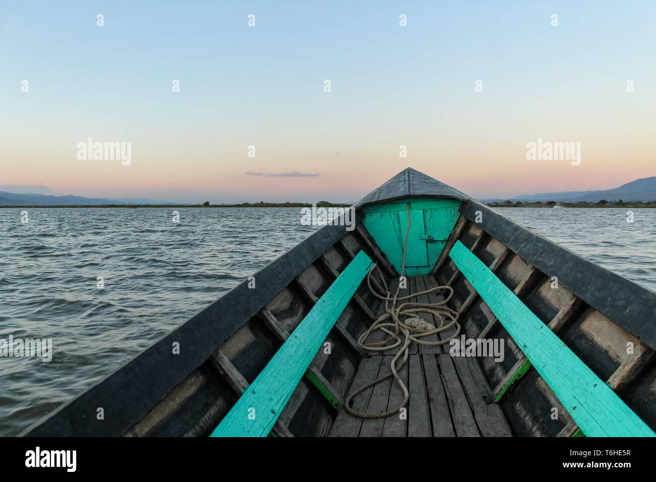 View of Inle Lake, Shan State, Myanmar from a Boat Stock Photo - Alamy
