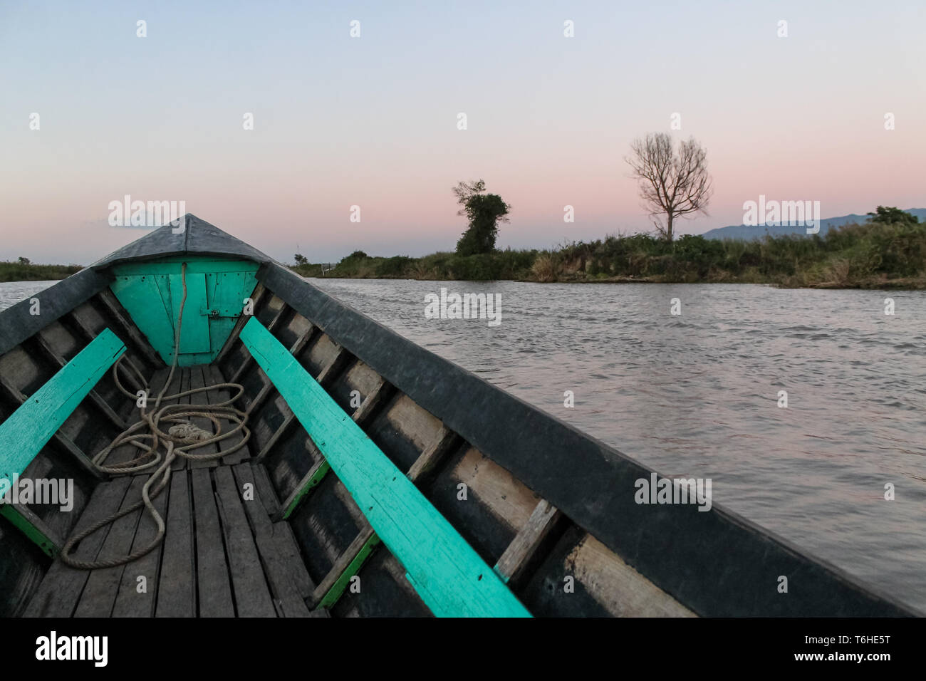 View of Inle Lake, Shan State, Myanmar from a Boat Stock Photo - Alamy
