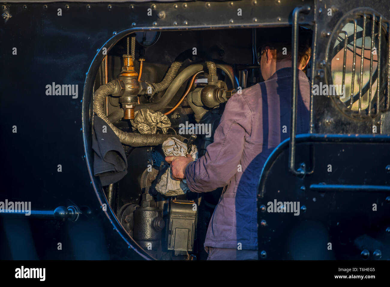 Steam engine controls hi-res stock photography and images - Alamy