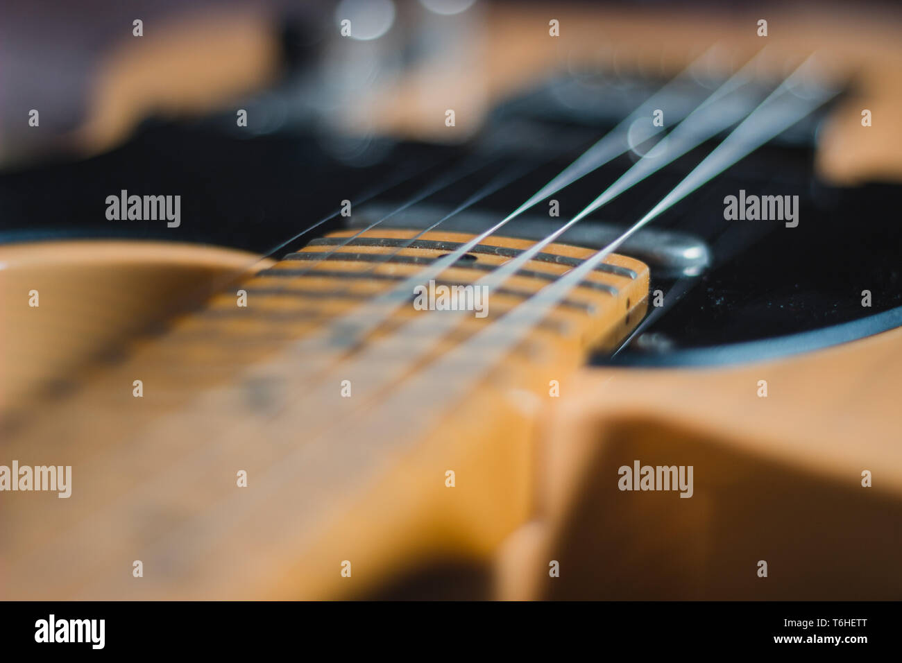 Beautiful electric guitar brown color hi-res stock photography and ...