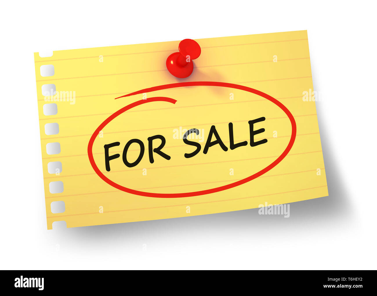 for sale concept 3d illustration isolated on white background Stock ...
