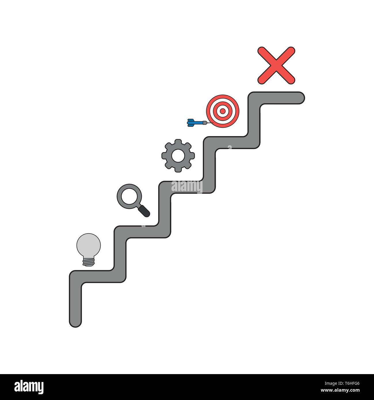 Gear in eye icon Cut Out Stock Images & Pictures - Alamy