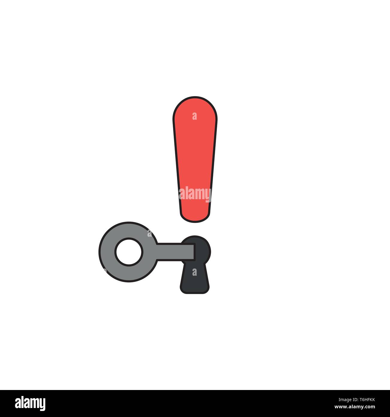 Exclamation mark key Stock Vector Images - Alamy